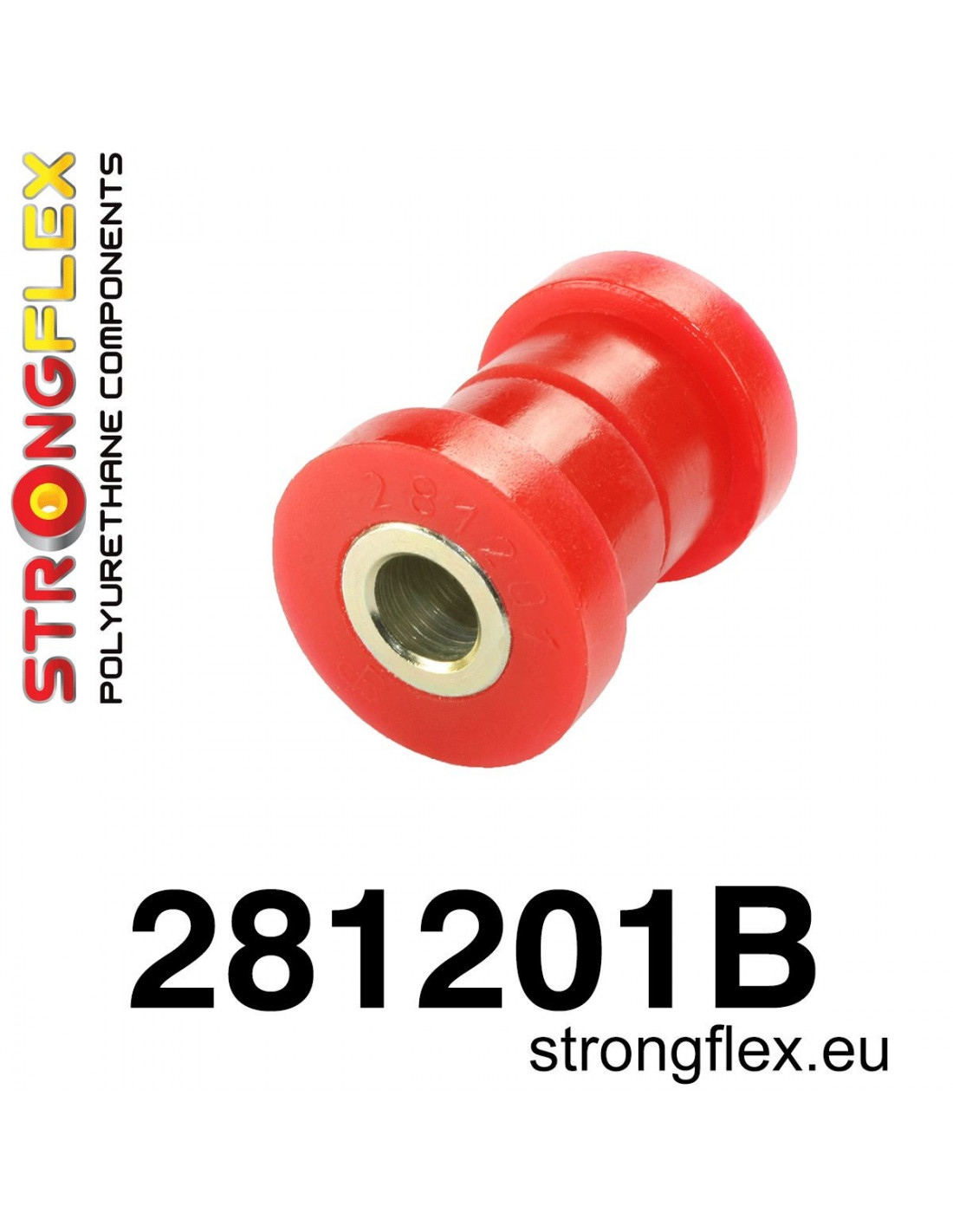 281201B: Front wishbone front bush 28,5mm polyurethane | STRONGFLEX