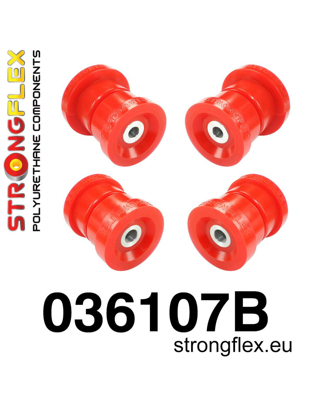 036107B: Rear beam mounting bush kit polyurethane BMW | STRONGFLEX