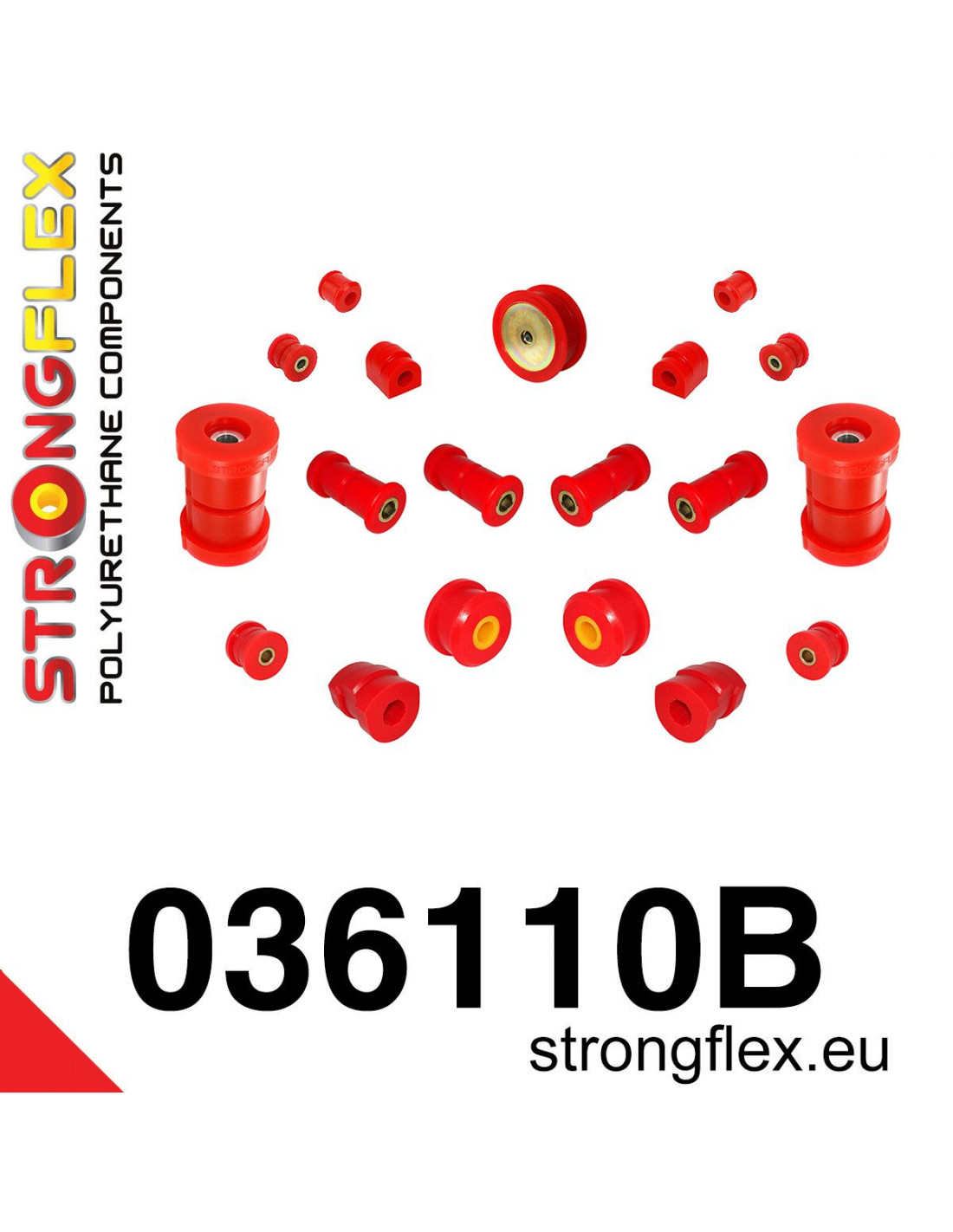 036110B: Full suspension bush kit polyurethane BMW | STRONGFLEX
