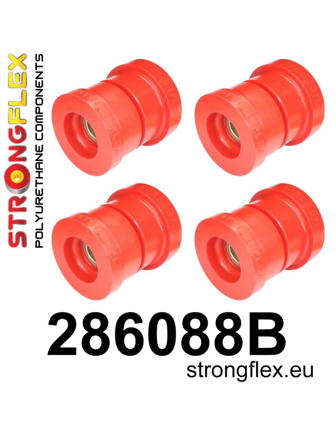 286088B: Rear beam mounting bush kit RWD polyurethane Nissan | STRONGFLEX