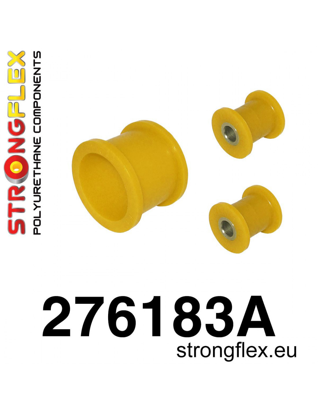276183A: Steering rack mount bush kit SPORT polyurethane | STRONGFLEX