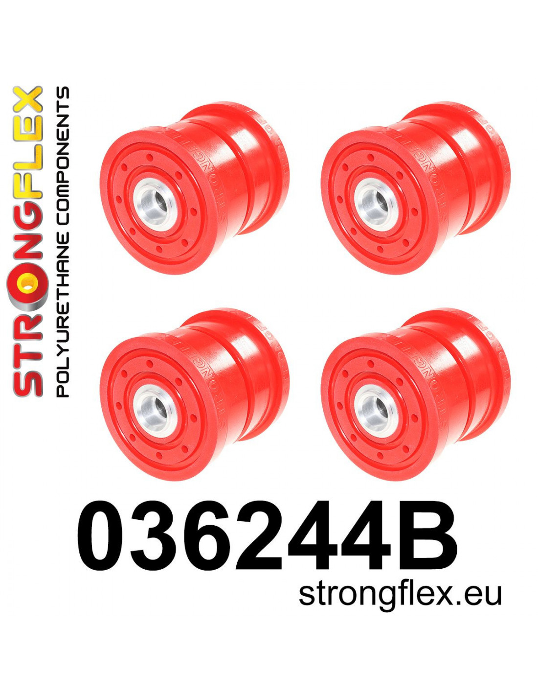 036244B: Rear subframe bush kit polyurethane BMW | STRONGFLEX