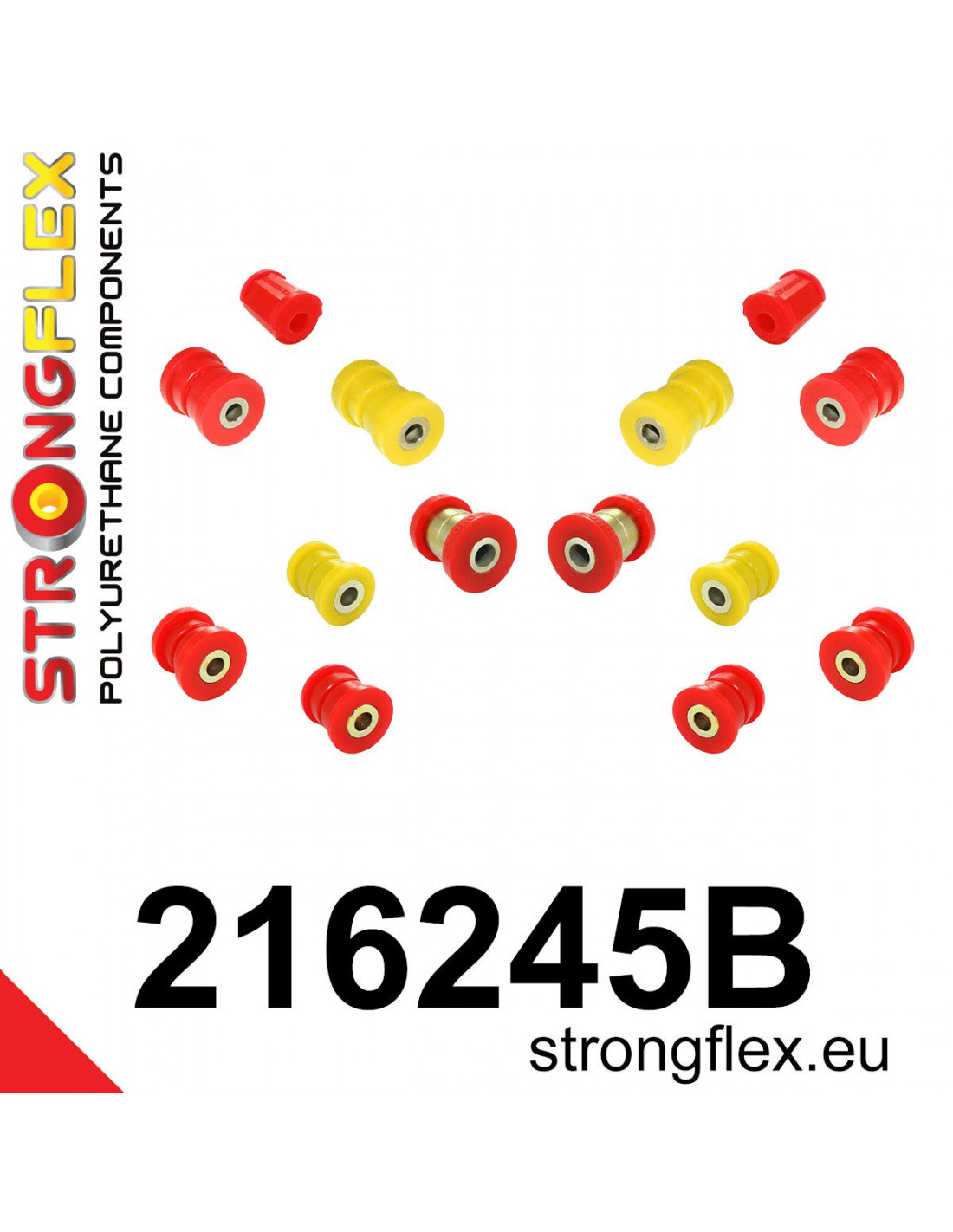 216245B: Rear suspension bush kit polyurethane Toyota | STRONGFLEX