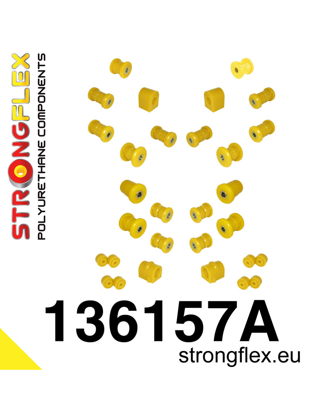 136157A: Full suspension polyurethane bush kit SPORT | STRONGFLEX