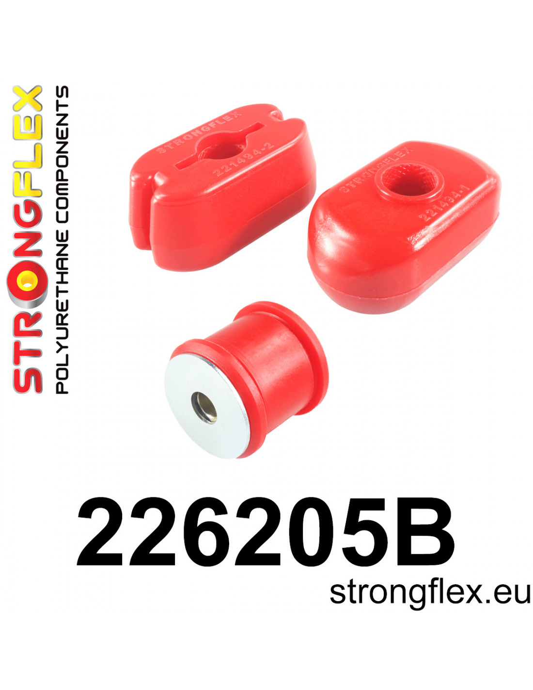 226205B: Gearbox mount bush kit polyurethane Audi | STRONGFLEX
