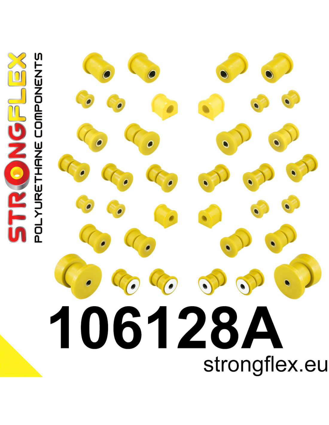 106128A: Full suspension polyurethane bush kit SPORT | STRONGFLEX