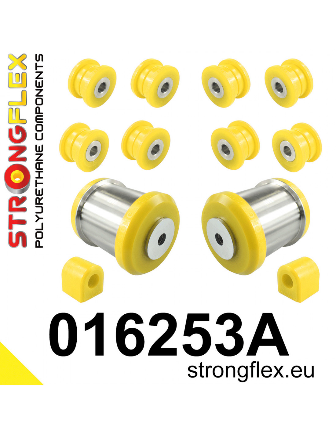 016253A: Rear suspension bush kit SPORT polyurethane drift | STRONGFLEX
