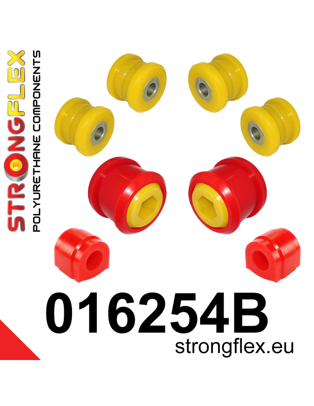 016254B: Front suspension bush kit polyurethane Alfa Romeo | STRONGFLEX