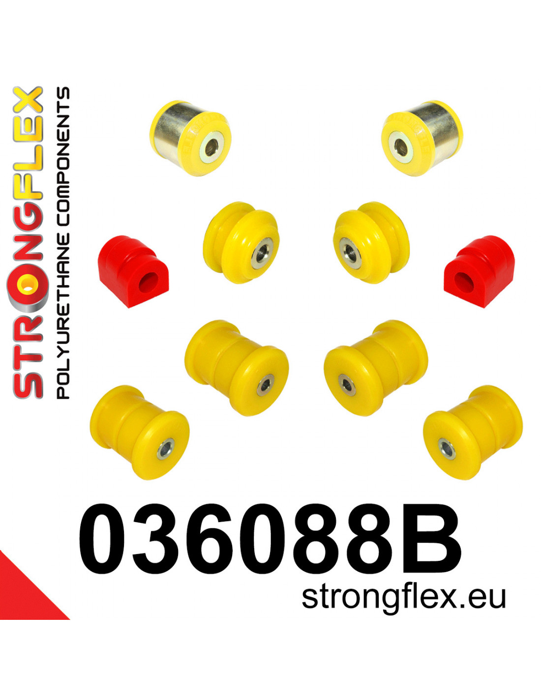 036088B: Rear suspension bush kit | STRONGFLEX