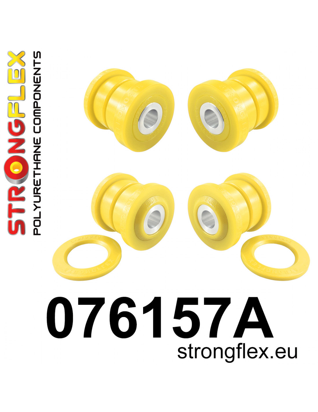 076157A: Front subframe bush kit SPORT polyurethane drift | STRONGFLEX