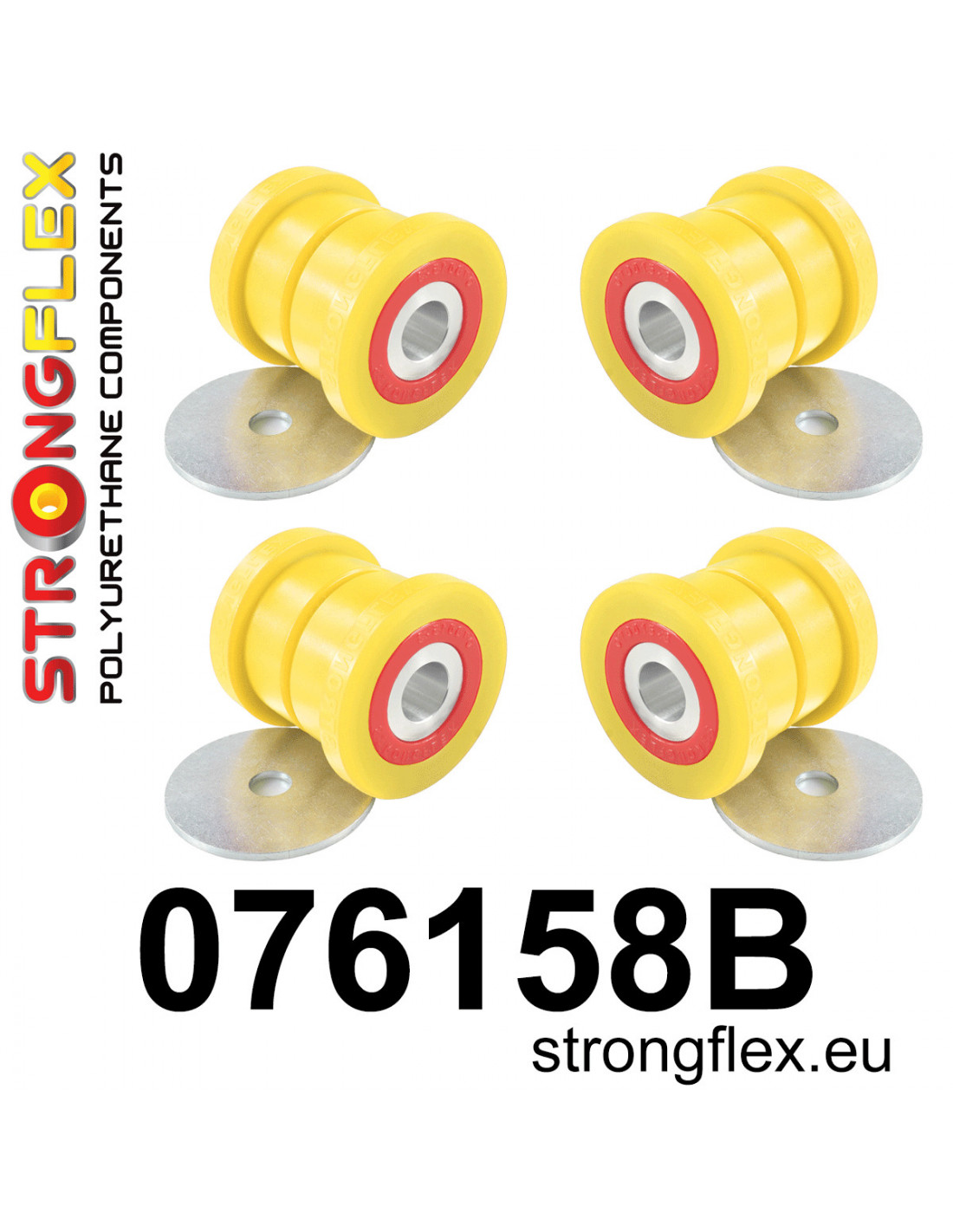 076158B: Rear subframe bush kit polyurethane Ford | STRONGFLEX