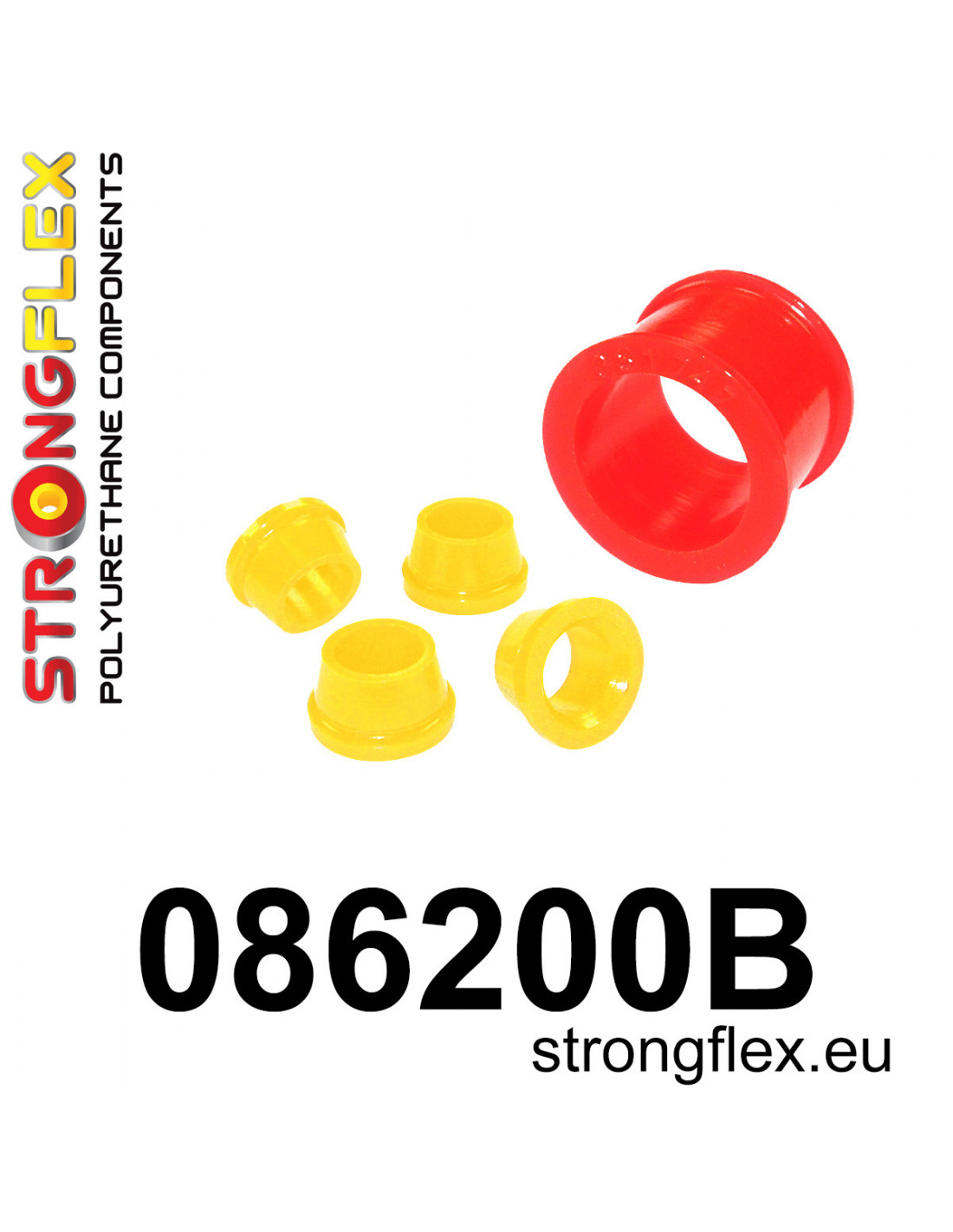 086200B: Steering rack mount bush kit polyurethane Honda | STRONGFLEX