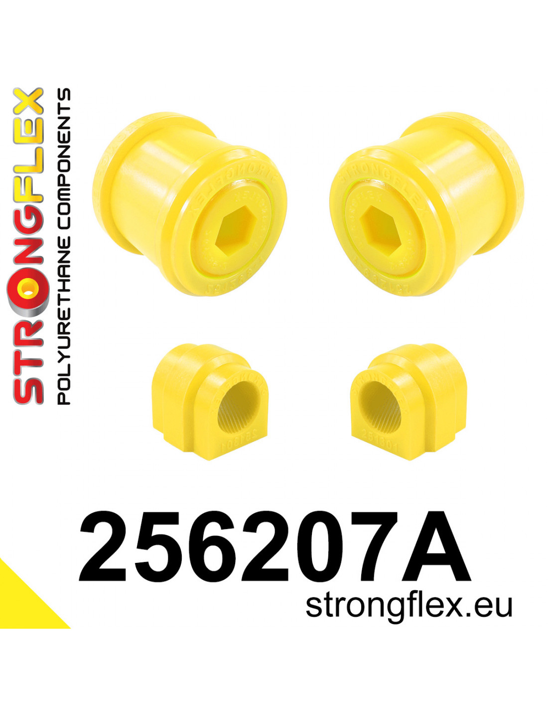256207A: Front suspension bush kit SPORT polyurethane drift | STRONGFLEX