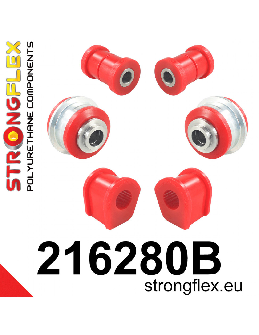 216280B: Front suspension bush kit polyurethane Subaru | STRONGFLEX