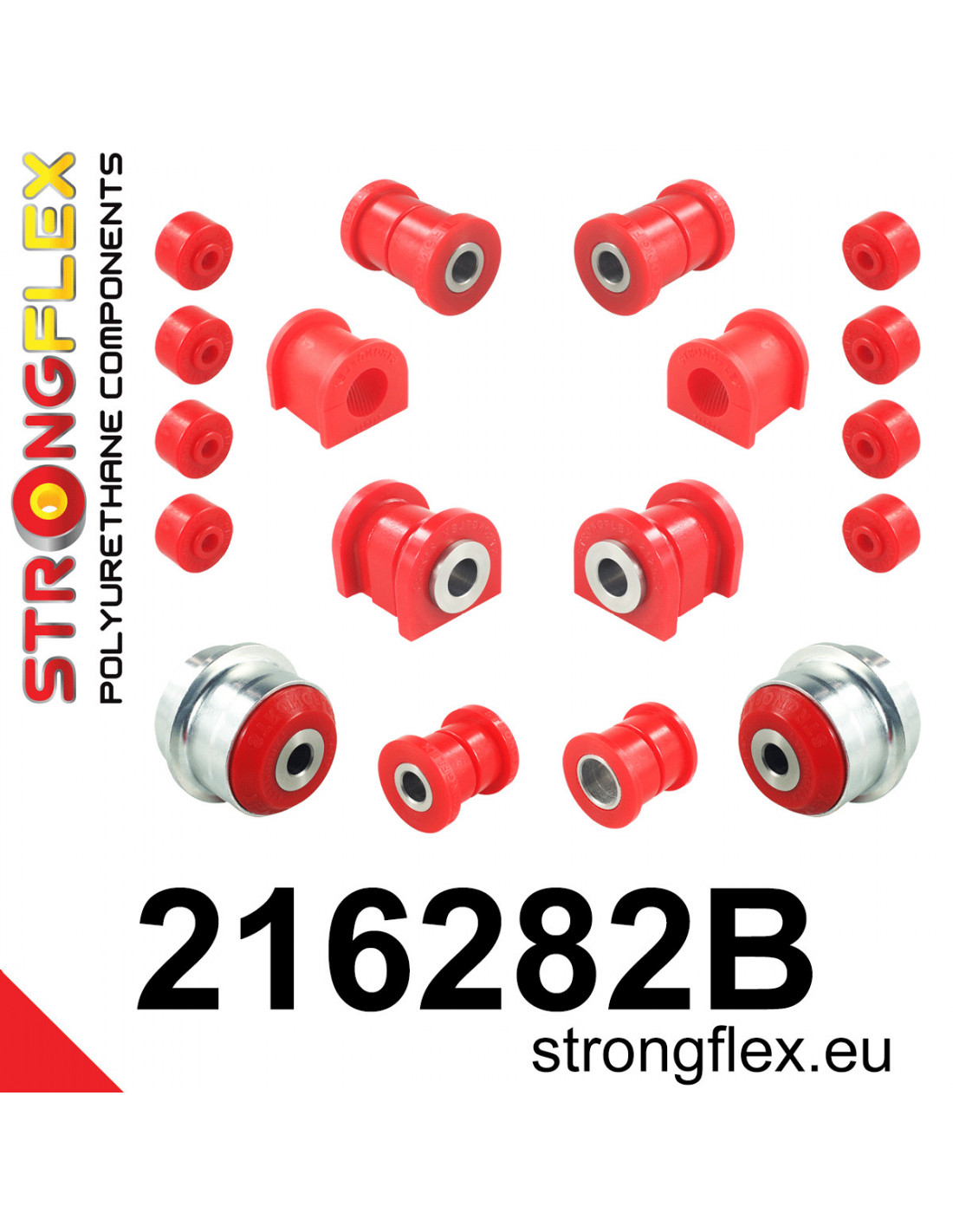 216282B: Front suspension and ream beam bush kit | STRONGFLEX