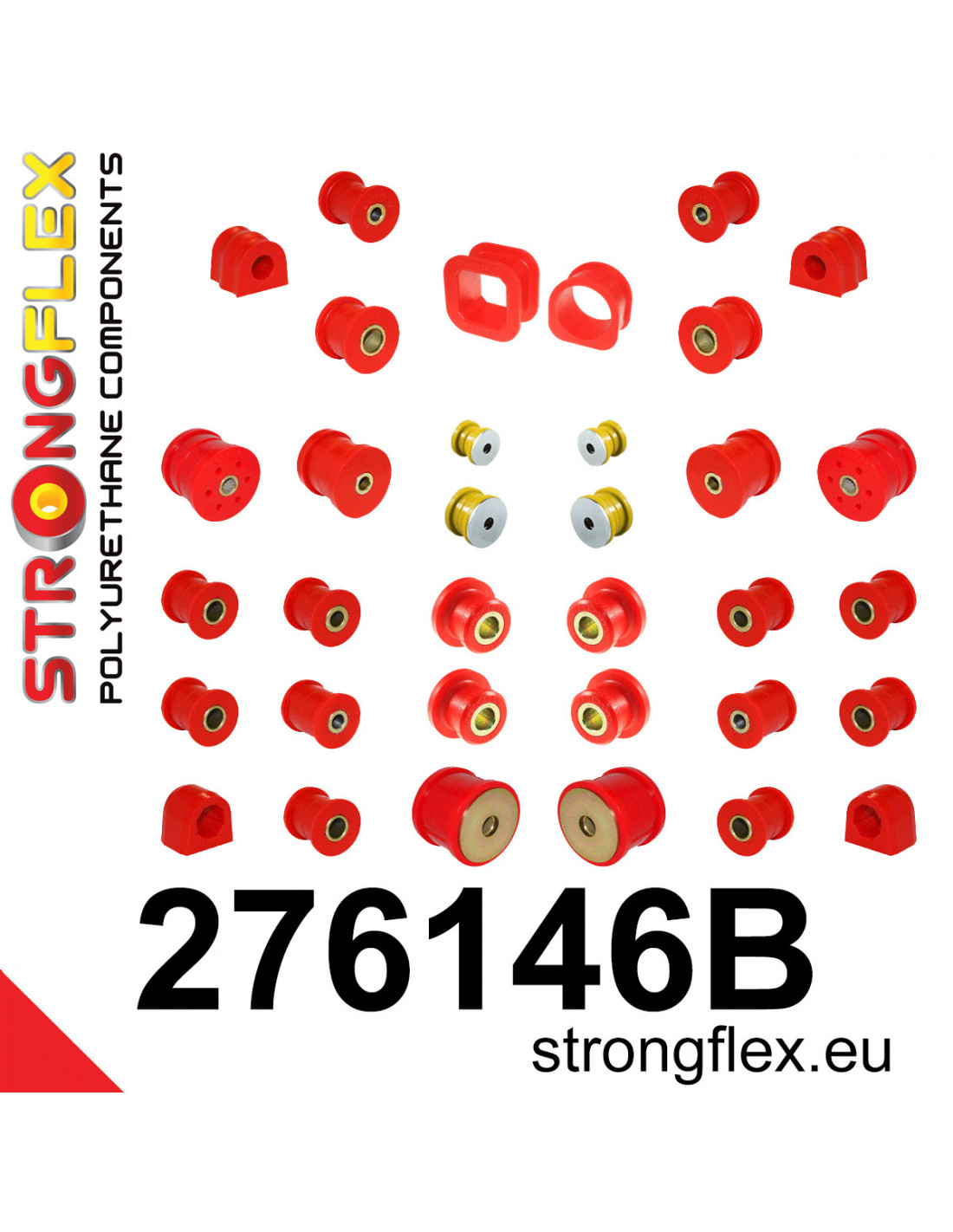 276146B: Full suspension bush kit polyurethane Subaru | STRONGFLEX