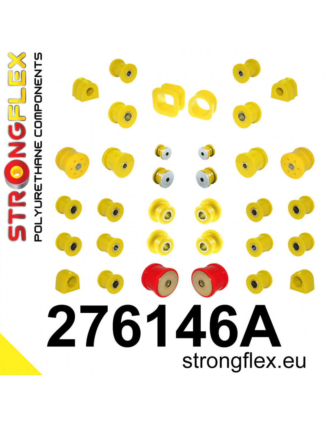 276146A: Full suspension bush kit SPORT polyurethane drift | STRONGFLEX