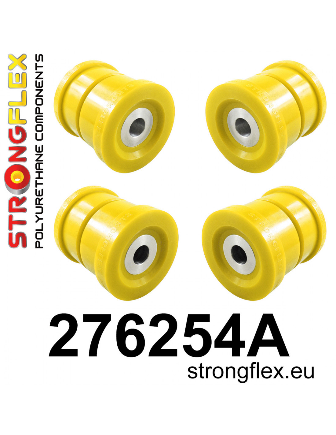 276254A: Rear subframe bush kit SPORT polyurethane drift | STRONGFLEX