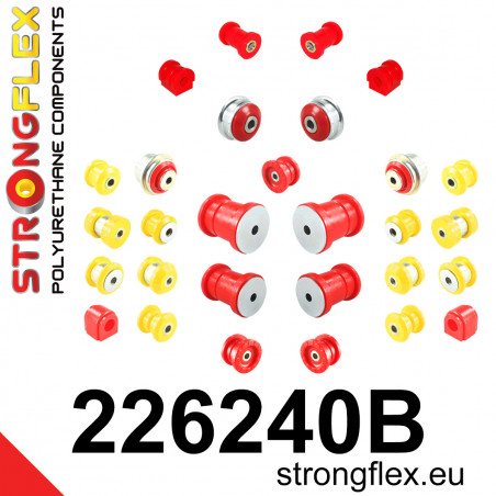 226240B: Full suspension polyurethane bush kit polyurethane | STRONGFLEX