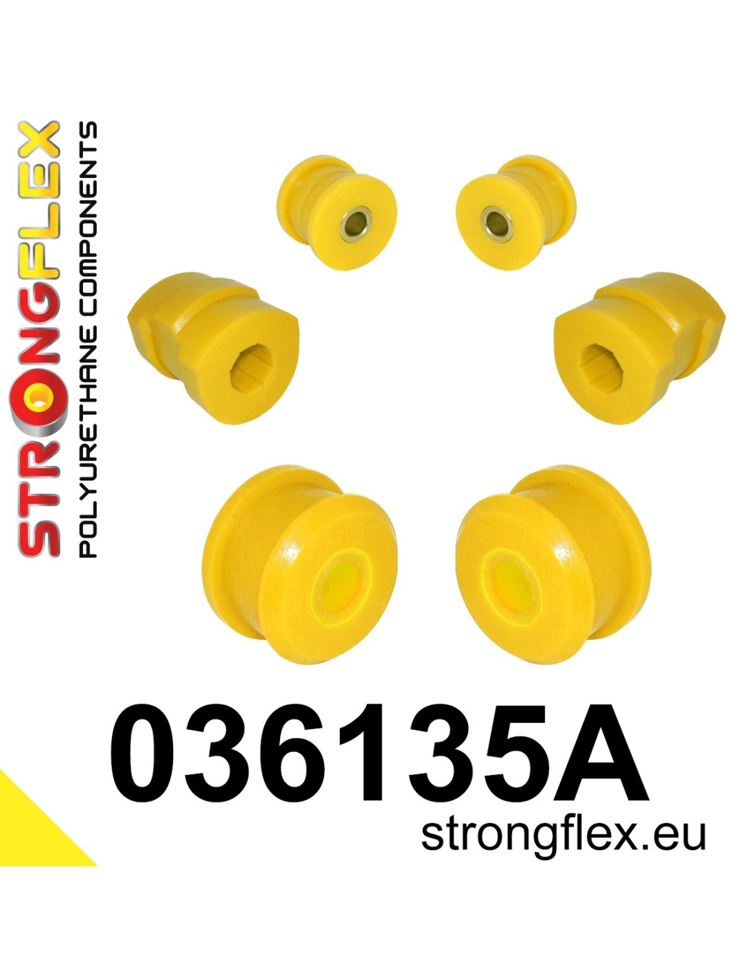 036135A: Front suspension bush kit SPORT polyurethane drift | STRONGFLEX